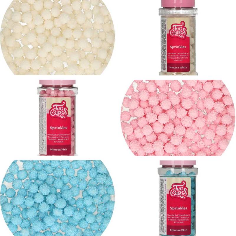 Mimosa en sucre FunCakes couleurs aux choix dès 2,99 € | Cake Délic...