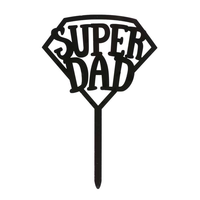 Cake Topper à gâteau Super Dad dès 2,99 € | Cake Délice – Pro & Pas...
