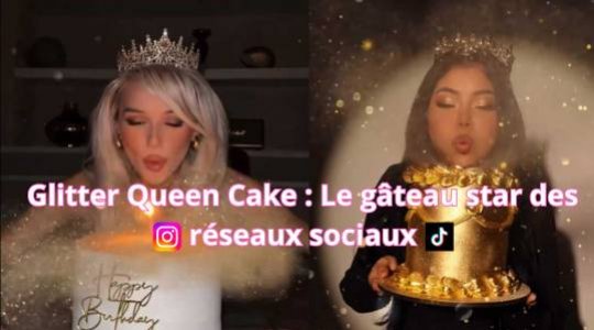 Glitter Queen Cake : la tendance pailletée du Cake Design – Cake Délice